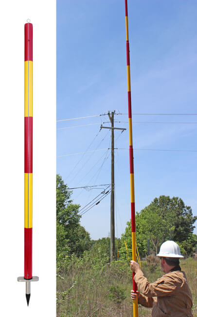 Utility Solutions USRP-020 BLUE STRIPE® Telescopic Range Pole ...